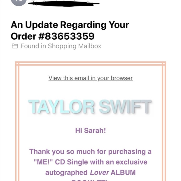 Taylor Swift | Other | Authentic Signed Taylor Swift Lover Album | Poshmark